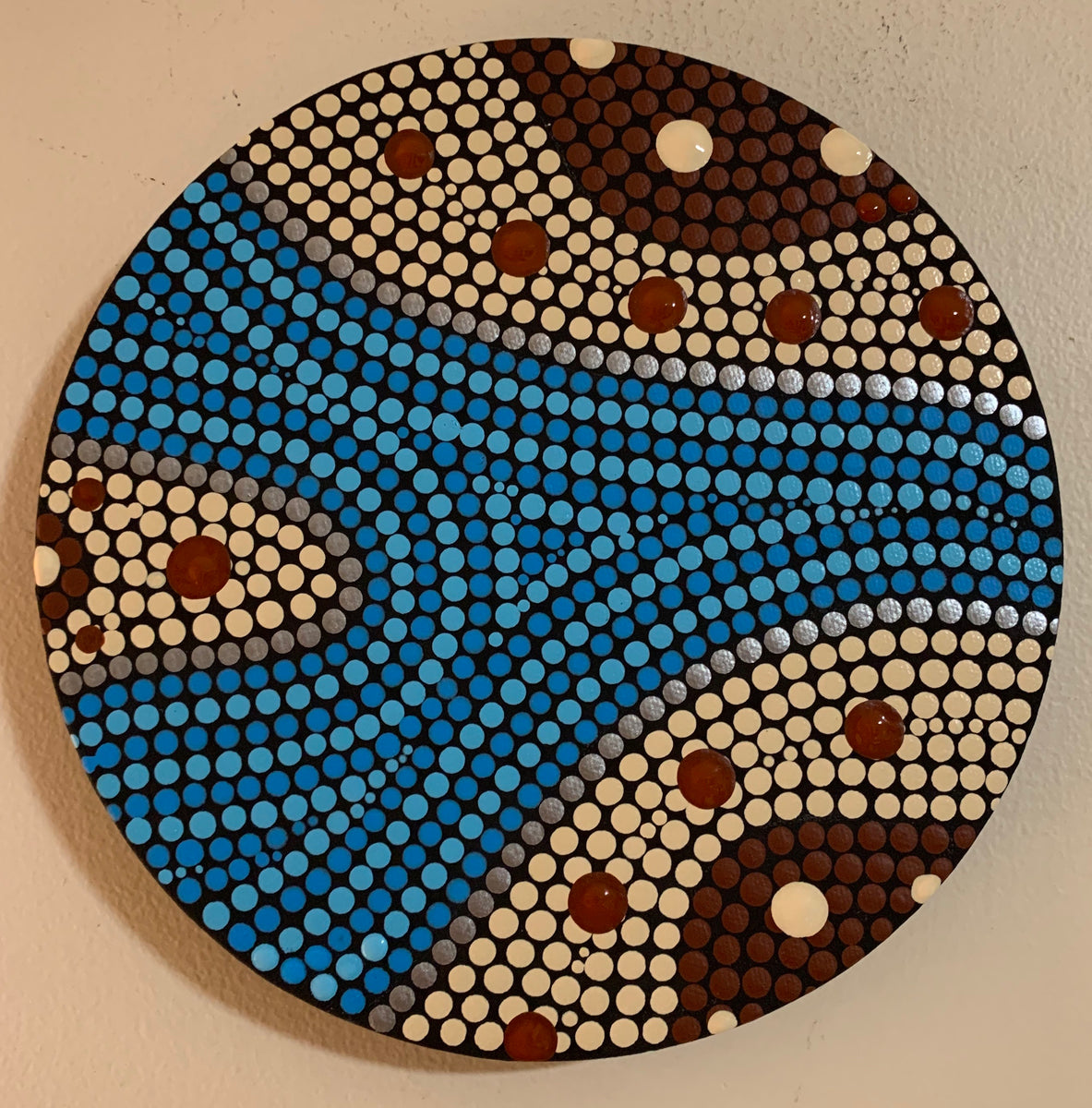 20cm Round Artwork - PAINTING – Garry Purchase